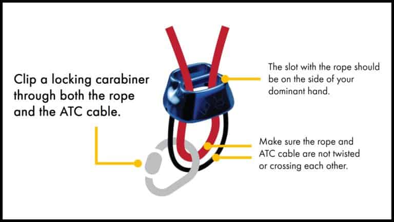 How To Belay With An ATC: Illustrated Guide • Climb Tall Peaks